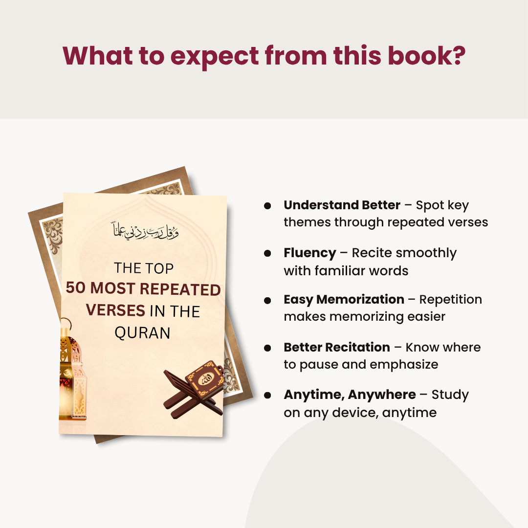The Top 50 Repeated Verses In The Quran eBook – Yaqeen Books